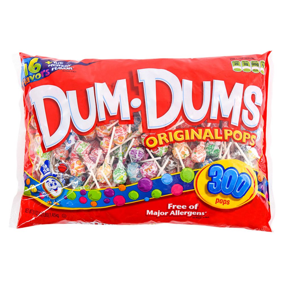 2400 Bulk Dum Dum Pop 300ct Pillow Bag - at - bluestarempire.com