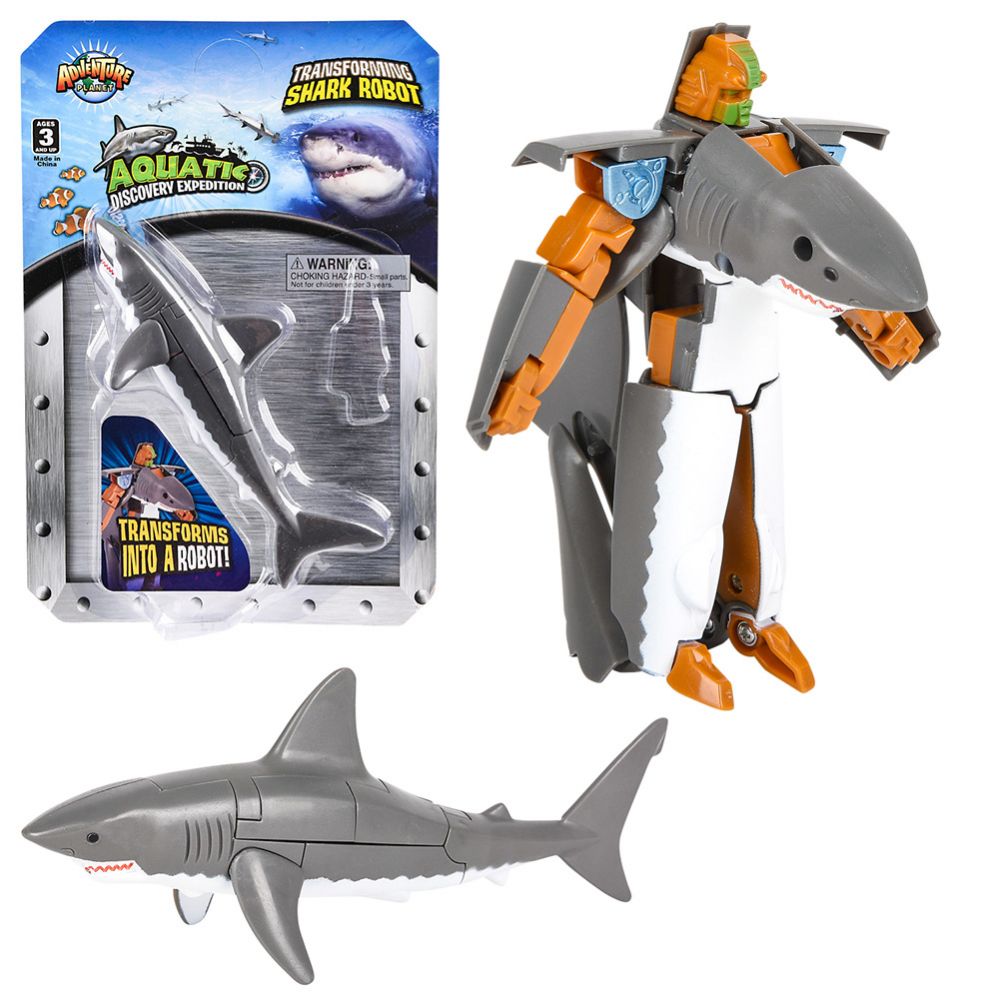 48 Bulk Great White Shark Robot Action Figure - at - bluestarempire.com