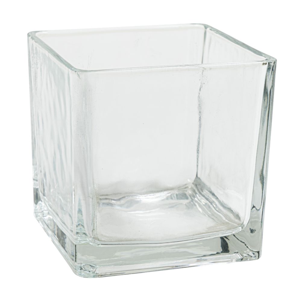 48 Bulk Glass Square Cube Vase 3 inch - at - bluestarempire.com