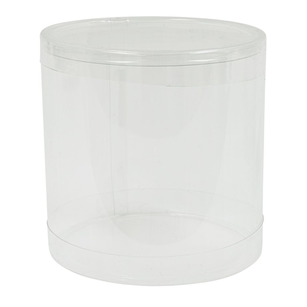 24 Bulk Cylinder Pvc Container 4 inch 6pc/pack - Clear - at ...