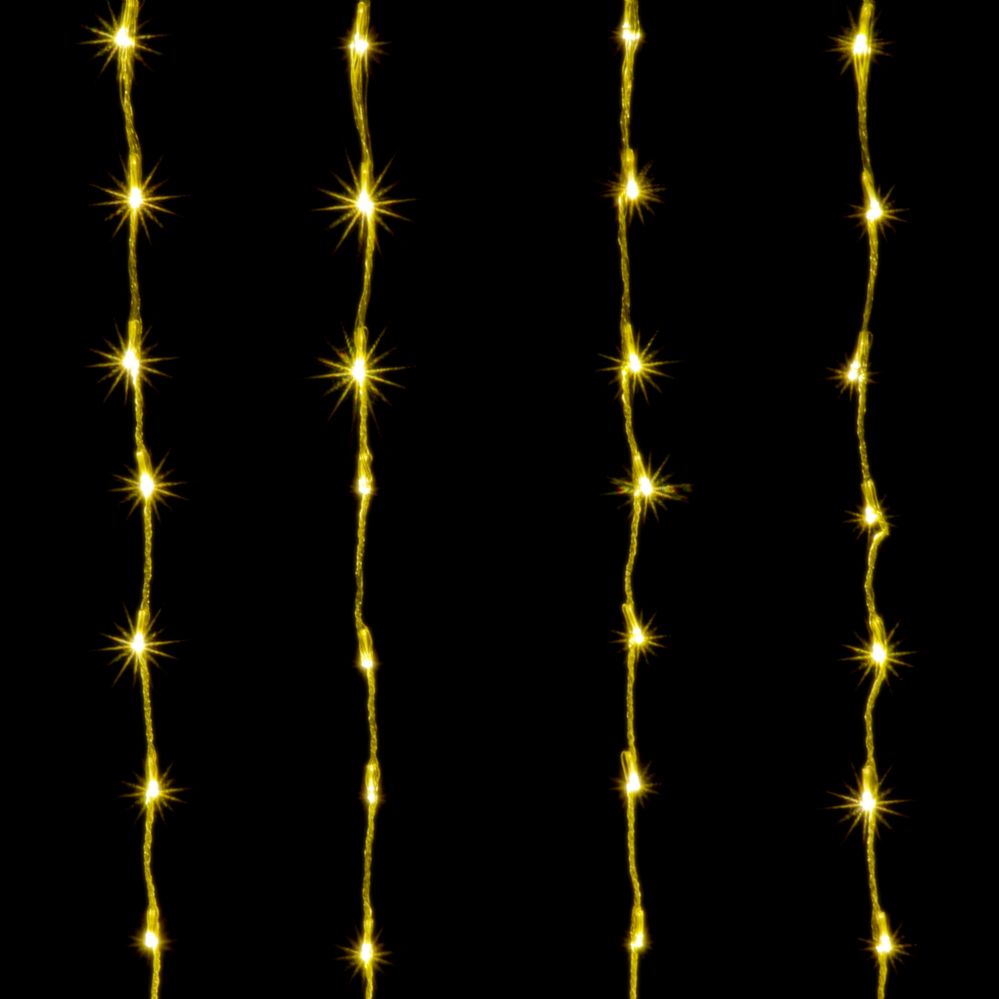 6 Bulk Led Waterfall Backdrop Lights 600led Lights 12ft X 8ft - Warm ...