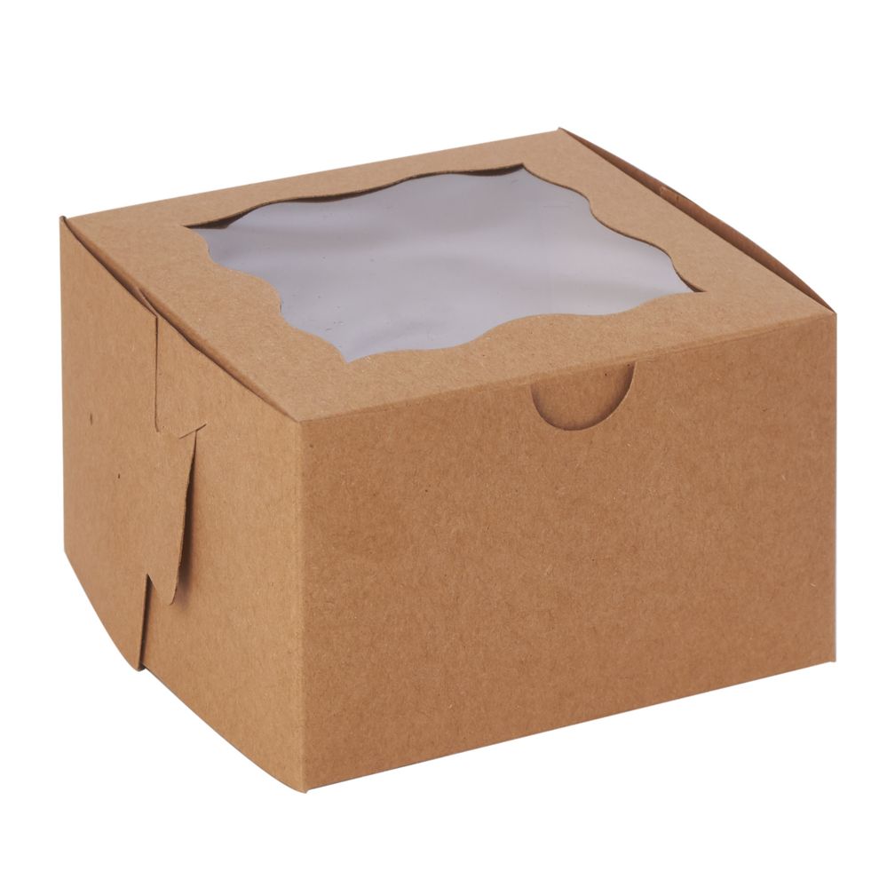 10 Bulk Cake Box 4 inch 50pc/pack - Natural - at - bluestarempire.com