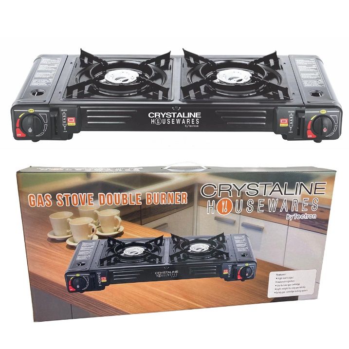 4 Bulk Double Burner Portable Gas Stove - at - bluestarempire.com