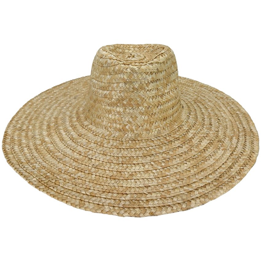 24 Bulk Wide Brim Straw Summer Hats For Men - Large Brim - at ...