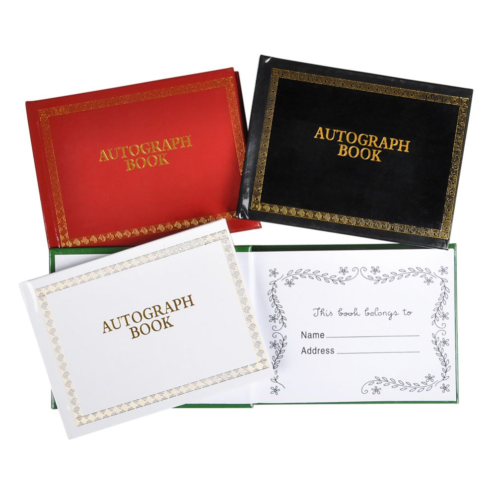 144 Bulk Autograph Book 3 X 5" 48 Page - at - bluestarempire.com