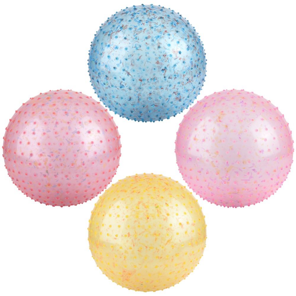 48 Bulk 18 inch Confetti Knobby Ball 48ct - at - bluestarempire.com