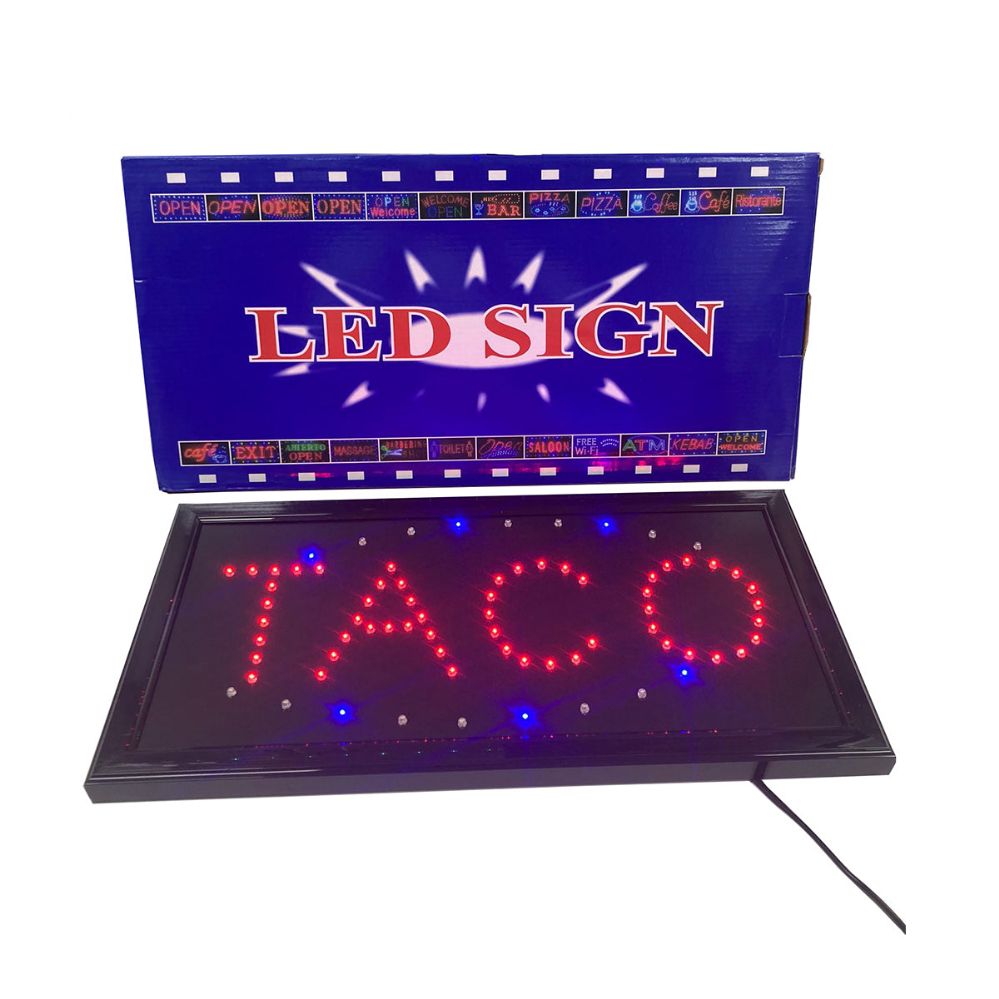20 Bulk Led Sign Board Display ?taco? - at - bluestarempire.com