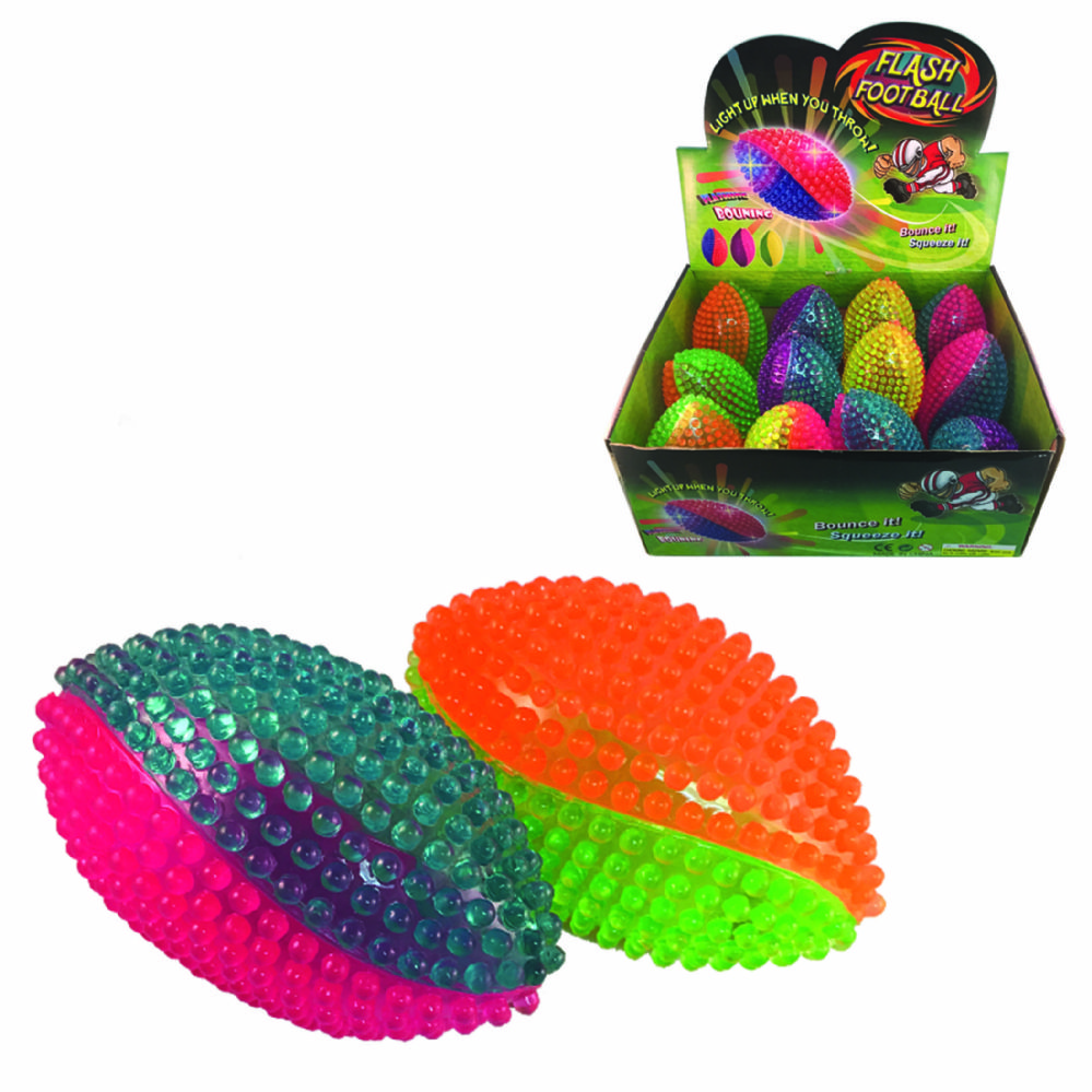 12 Bulk 6 inch Flashing Football - at - bluestarempire.com
