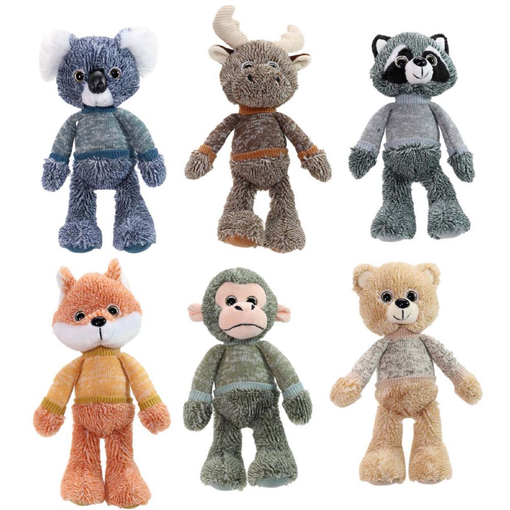 48 Bulk 8 inch Plush Forest Animals W/shirt - 6 Asst. Styles - at ...