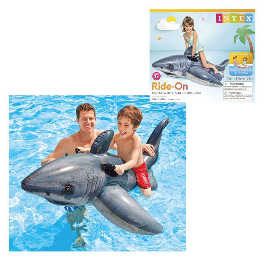 6 Bulk Intex 68 inch Great White Shark Float (57525ep) - at ...