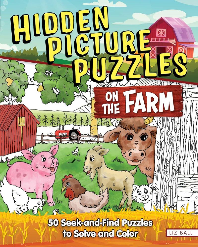 12 Bulk Hidden Picture Puzzles On The Farm - Seek And Find Activity ...