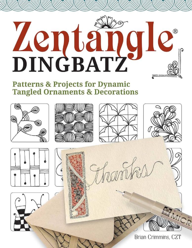 12 Bulk Zentangle Dingbatz - Patterns & Projects For Tangled Decor - at ...