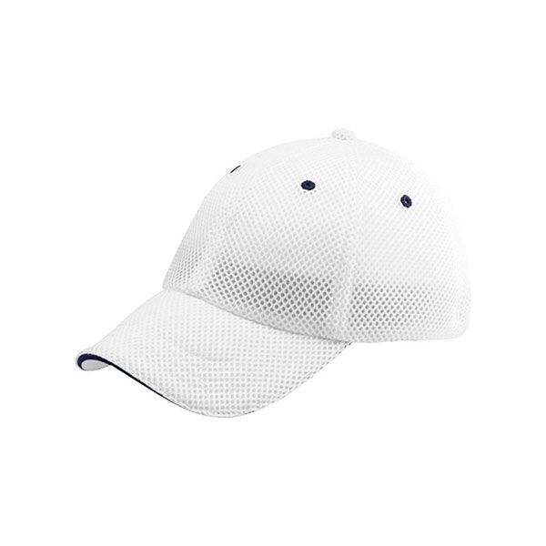 24 Bulk Mega Flex Low Profile Mesh Fitted Cap WT-NVY - at ...