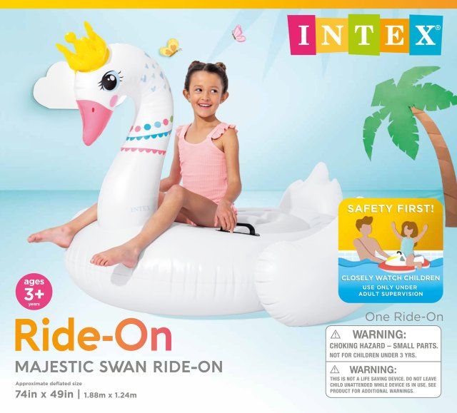 4 Bulk Intex Majestic Swan RidE-on - at - bluestarempire.com