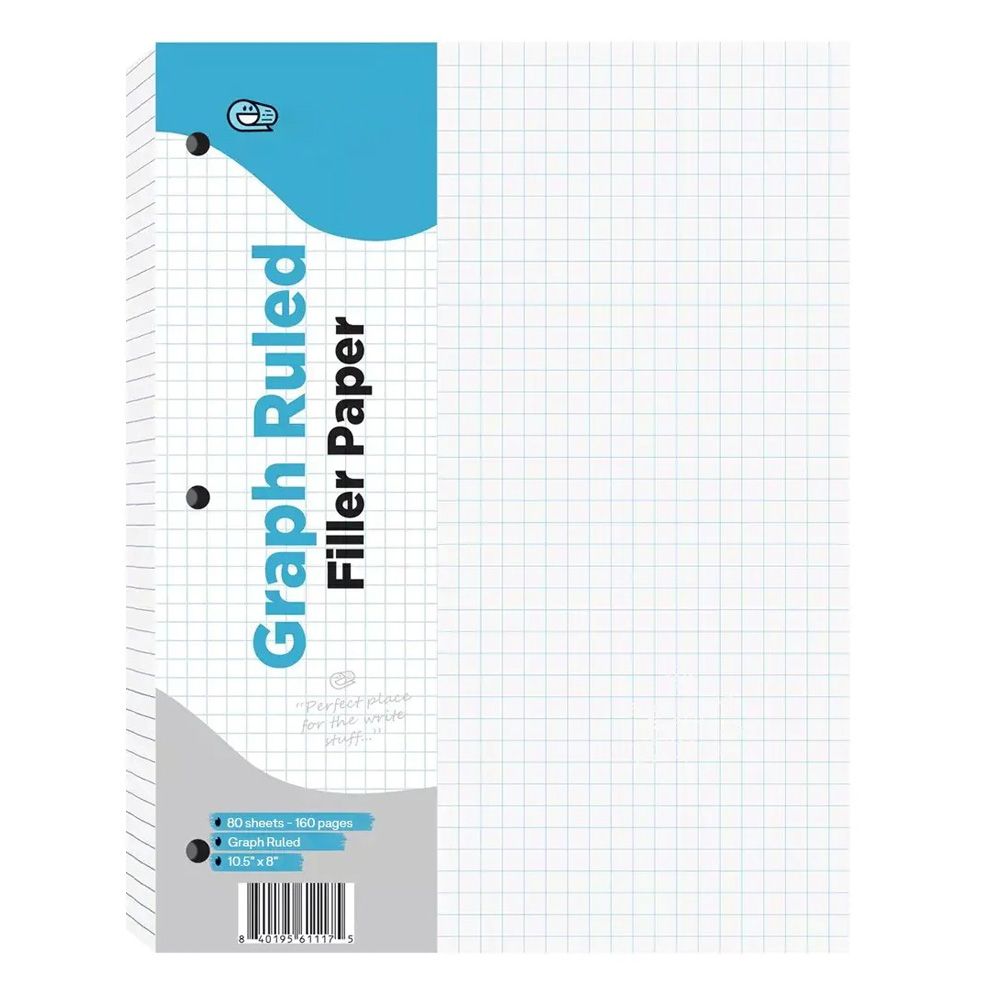 48 Bulk Filler Paper 4-1inch QuaD-Ruled 80 Ct. - at - bluestarempire.com