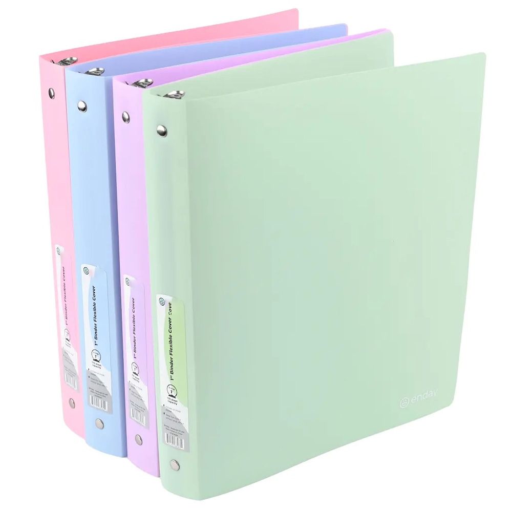 48 Bulk 1.5inch Binder Flexible Cover With View, Assorted Colors 12 ...