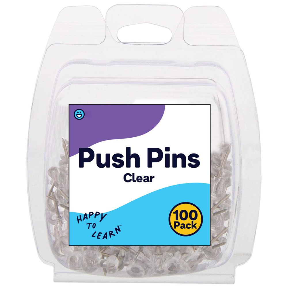 192 Bulk Push Pin Clear 100 -count - at - bluestarempire.com