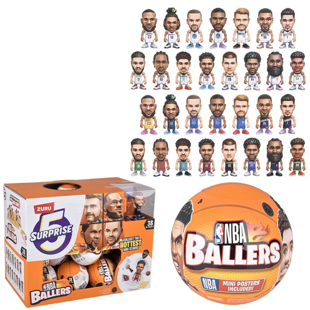 48 Bulk Zuru 5 Surprise Nba Ballers - at - bluestarempire.com