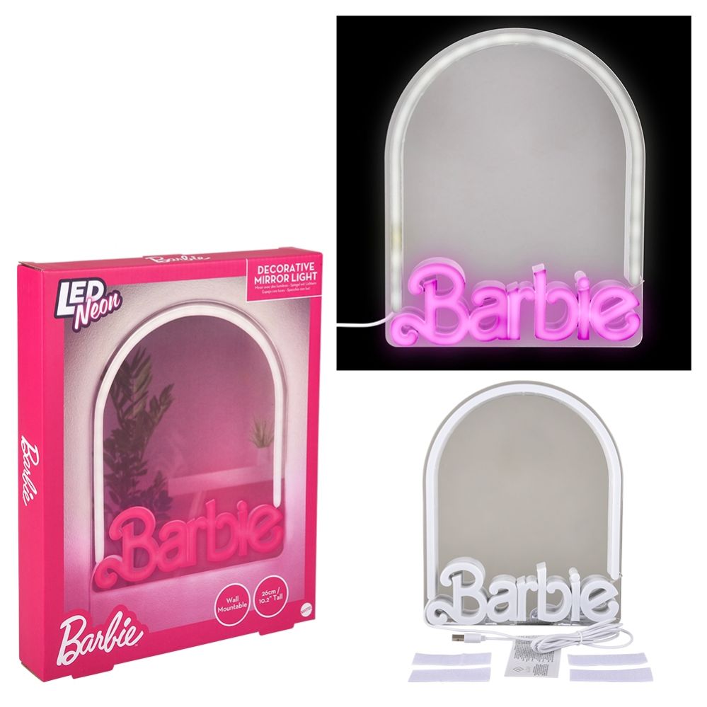 12 Bulk Barbie Wall Mountable Led Neon Mirror - at - bluestarempire.com