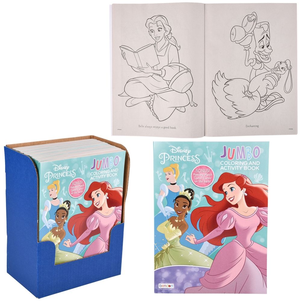 24 Bulk Disney Princess 64pg Coloring Book 24ct - at - bluestarempire.com