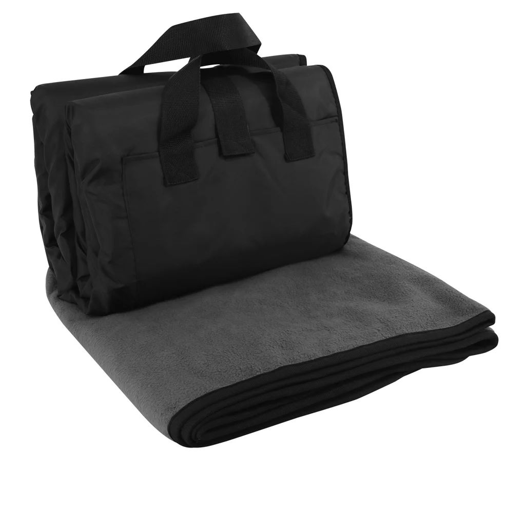 20 Bulk Cinder Grey Fleece Nylon Picnic Blanket 50 X 60 in - at ...