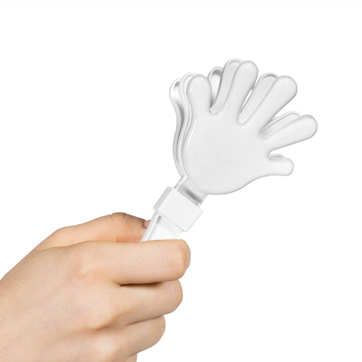 36 Bulk White Hand Clappers (dozen Pack) - at - bluestarempire.com