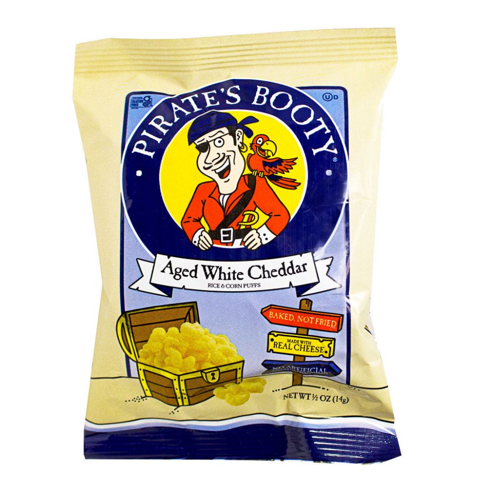 180 Bulk Pirate's Booty Aged White Cheddar Cheese Puff's - 0.5 Oz. - at ...