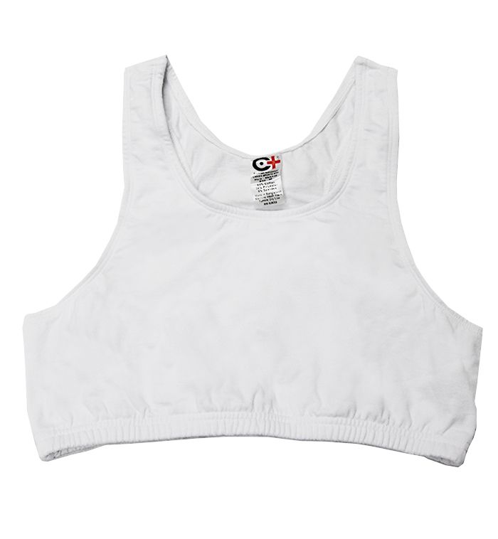 60 Bulk Women's White Cotton Sport Bra, Size 32 ( Small) - at ...